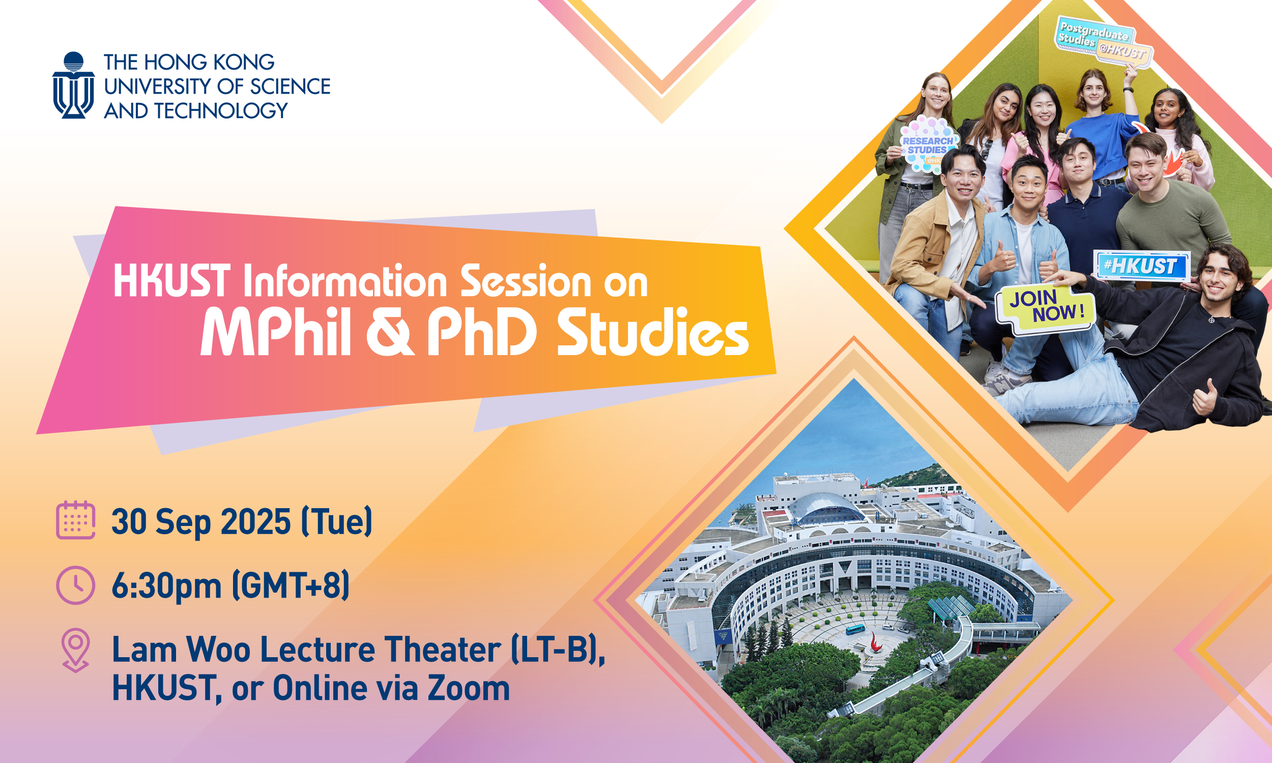 HKUST Information Session on MPhil & PhD Studies | HKUST Fok Ying Tung Graduate School